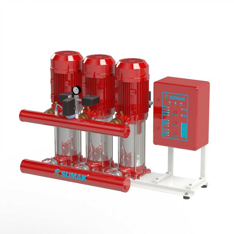 Sumak SHT 16 C 750/7-EEEY Üç Pompalı Elektrikli Yangın Hidroforu ...